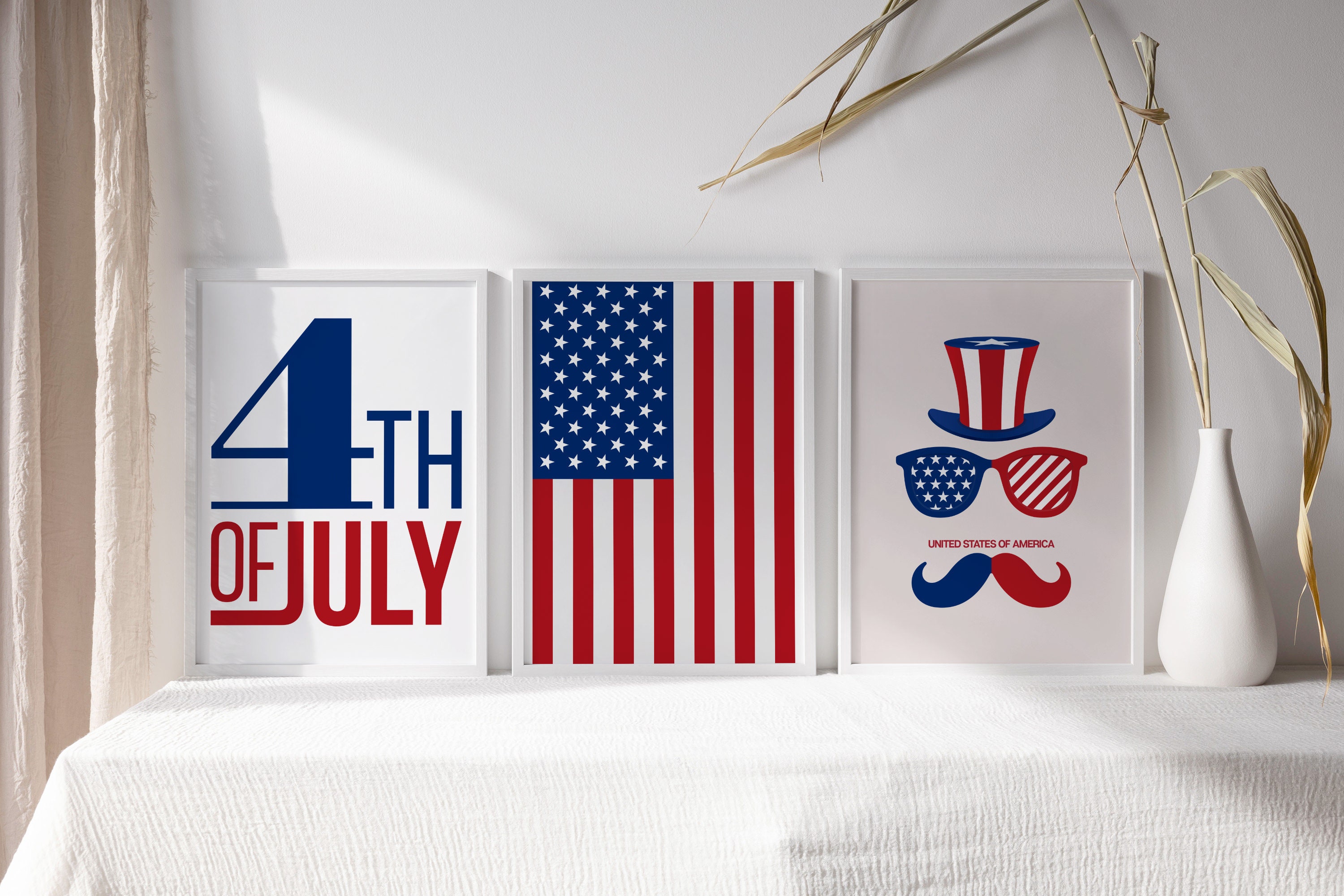 4th of July Art Mega Bundle, Set of 44 Prints, Fourth of July Gallery ...