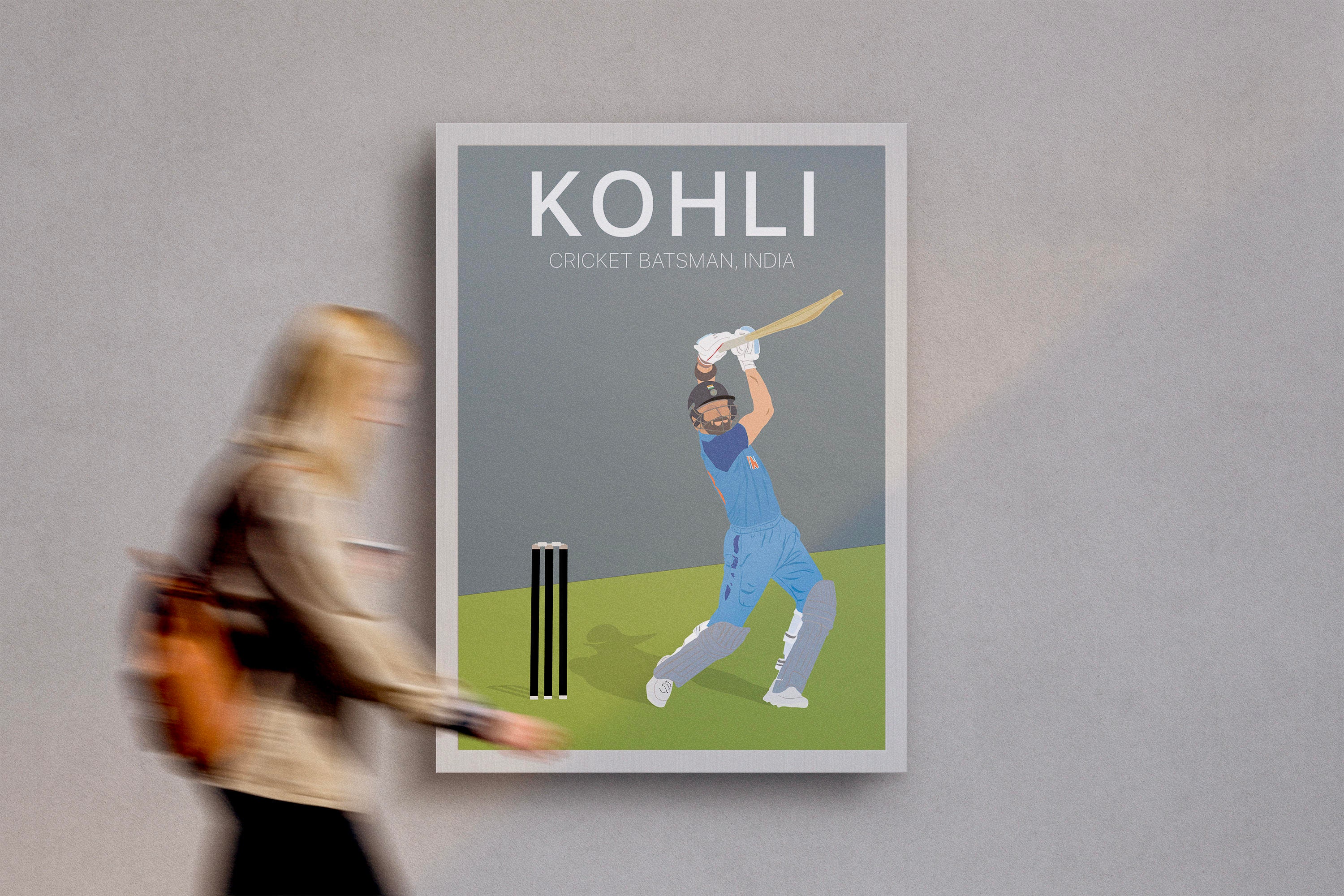 Virat Kohli Cricket Poster Indian Sports Decor Unique Gift - Etsy