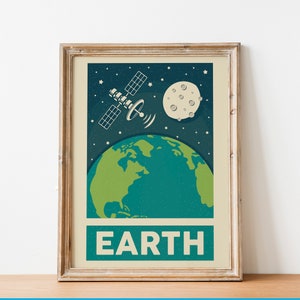 Gift Poster Set of 9 Planets for Teenager, Space Wall Art, Solar System ...