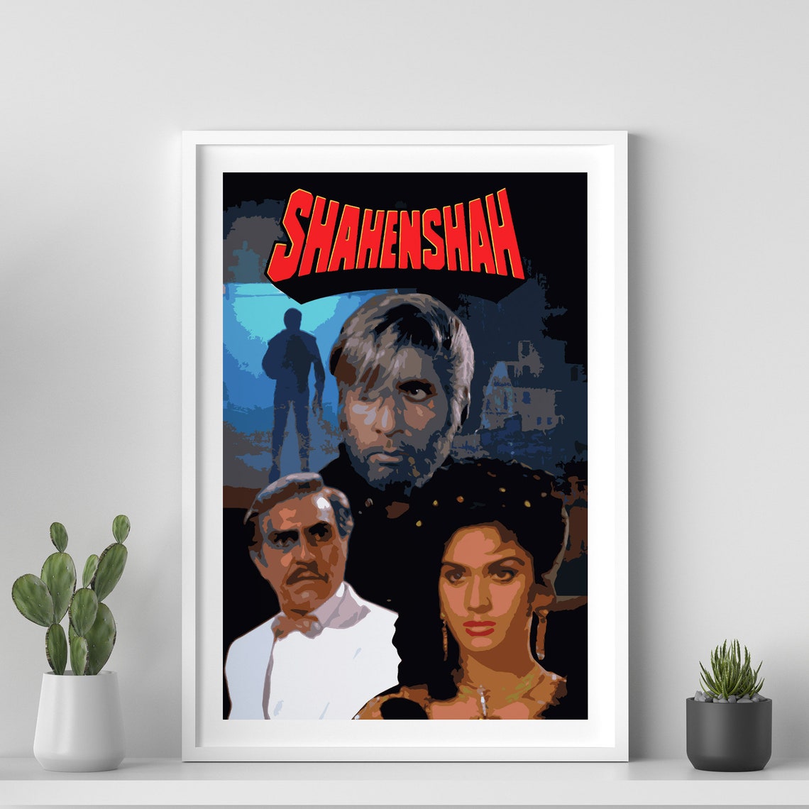 Shahenshah Movie Poster Desi Wall Art Bollywood Movie - Etsy