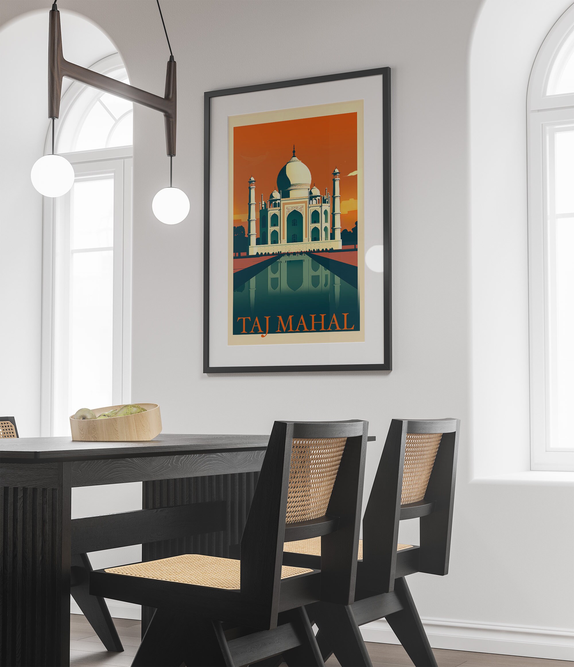 Taj Mahal Printable Download, India Travel Posters, Vintage India ...
