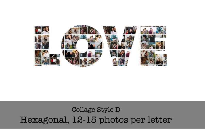 Custom Word Collage, Text Collage, Custom Picture Collage, Birthday ...