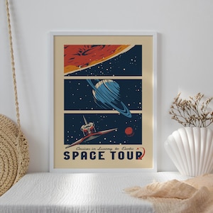 Set of 3 Space Posters, Space Wall Art, NASA Wall Art, Rocket Wall ...
