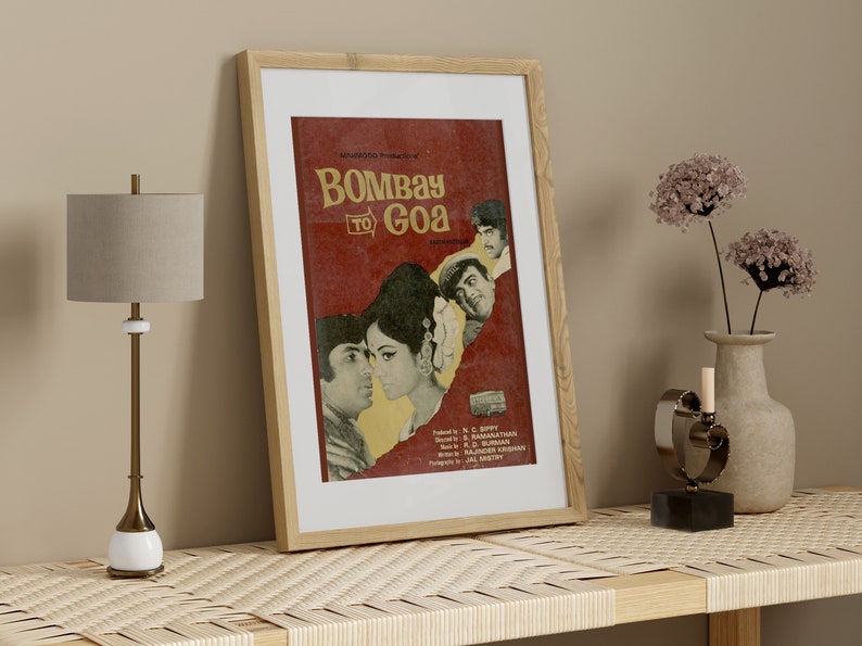 Bombay to Goa Movie Poster, Desi Wall Art, Bollywood Movie Poster ...