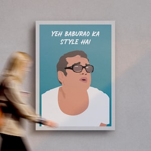 Yeh Baburao Ka Style Hai, Hera Pheri Movie Poster, Paresh Rawal Poster ...