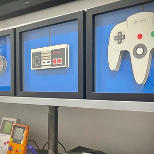Nintendo Controller 3D Shadow Box (fast, Free Shipping) - Etsy