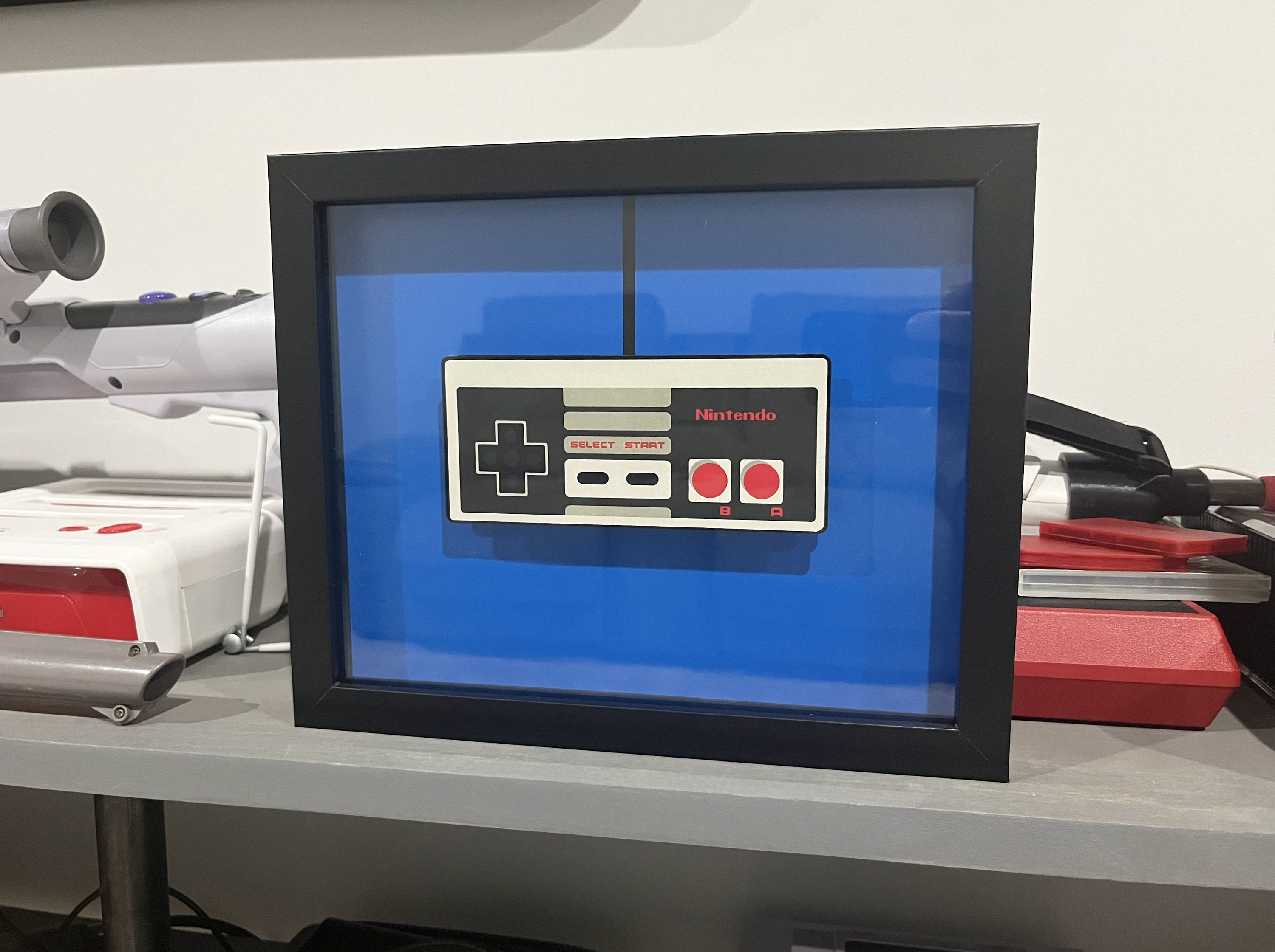 Nintendo Controller 3D Shadow Box (fast, Free Shipping) - Etsy