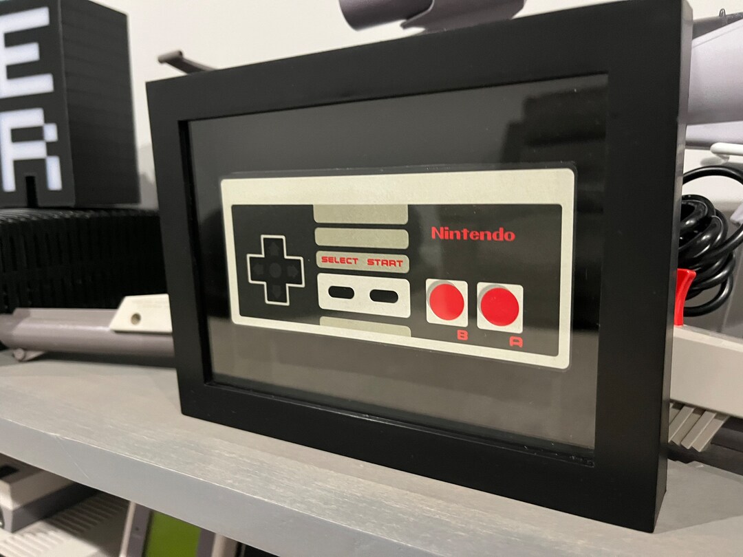 Nintendo Controller 3D Shadow Box 8x6 (fast, Free Shipping) - Etsy