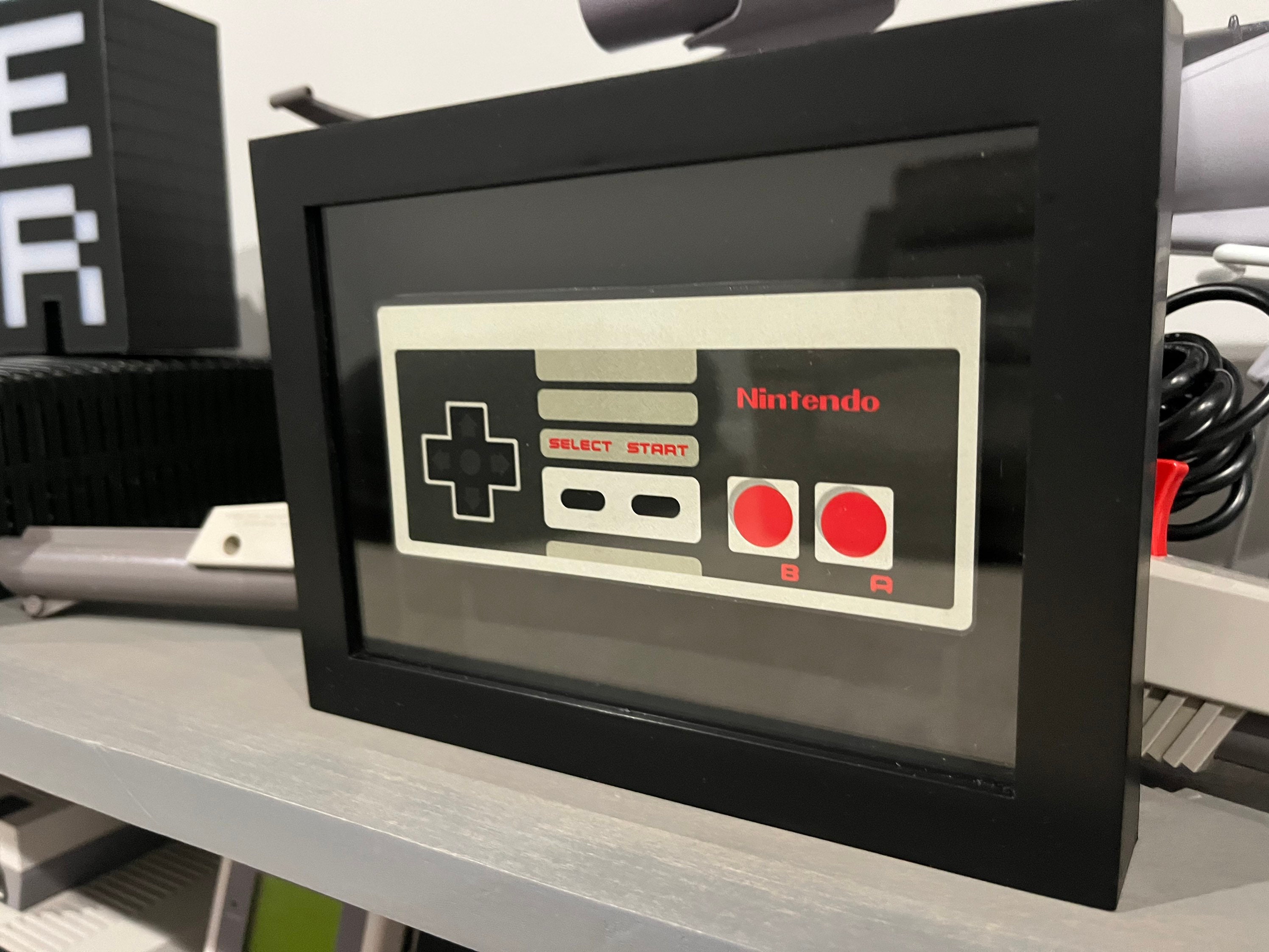 Nintendo Controller 3D Shadow Box 8x6 fast, Free Shipping - Etsy