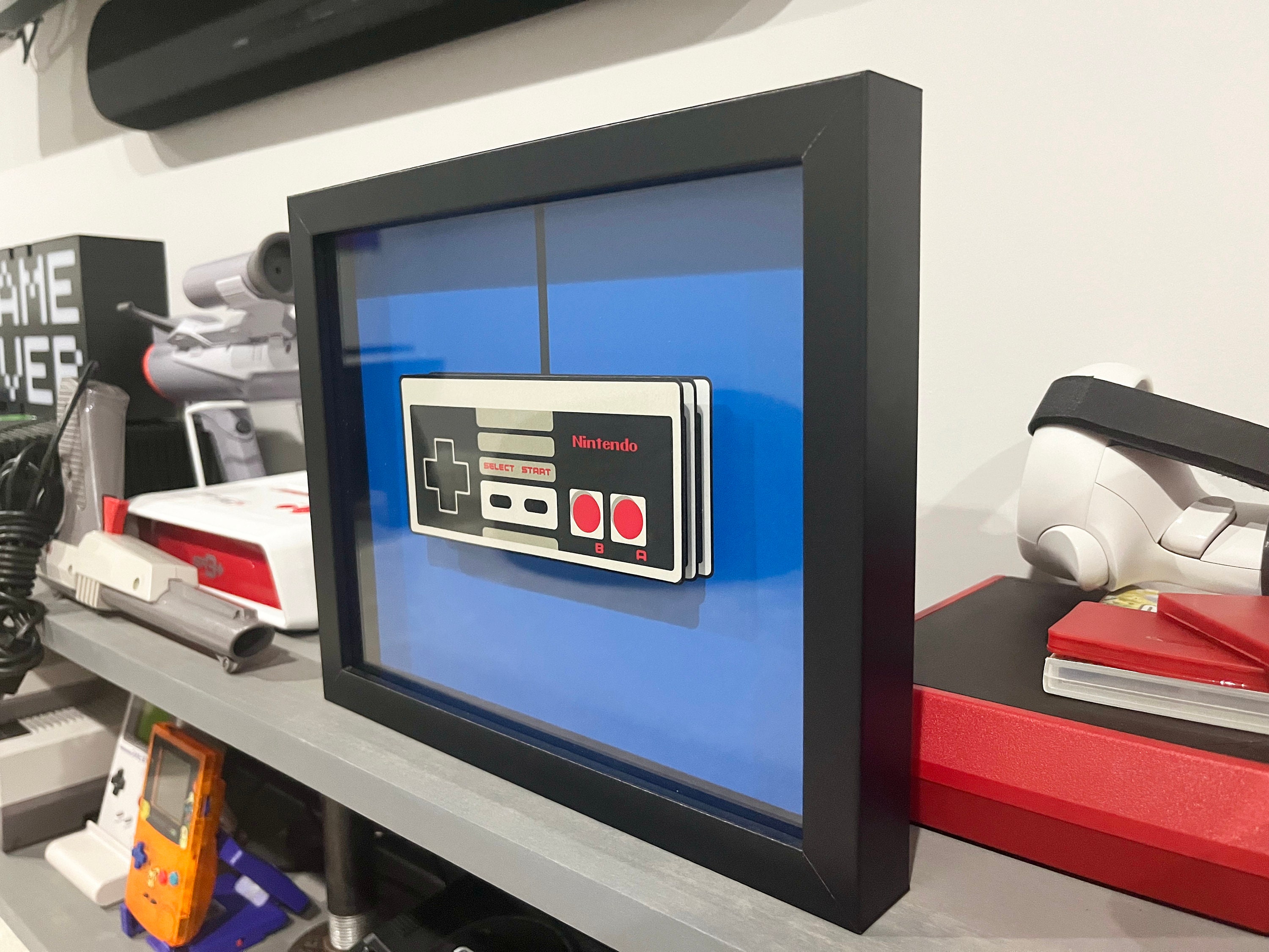 Nintendo Controller 3D Shadow Box (fast, Free Shipping) - Etsy