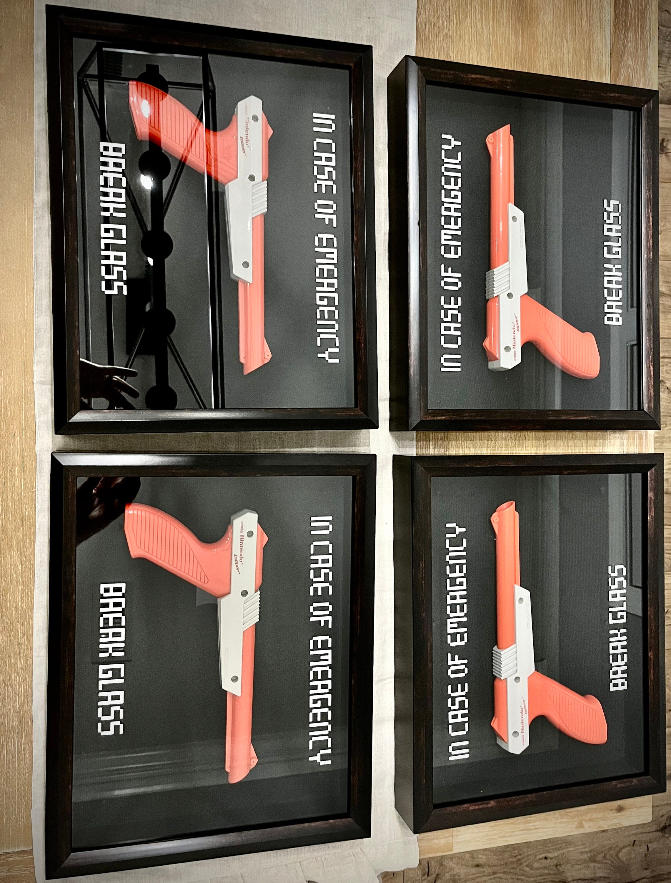 Nintendo Gun 8 Bit Emergency Shadow Box (2 Colors Options) - Etsy