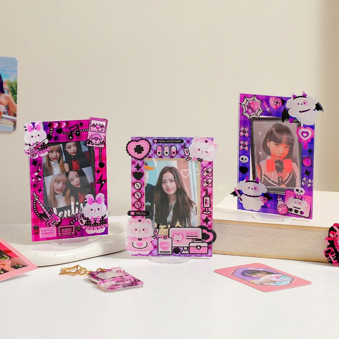 Kawaii Menhera Acrylic Photo Frame - KPOP Photocard & Instax Picture ...