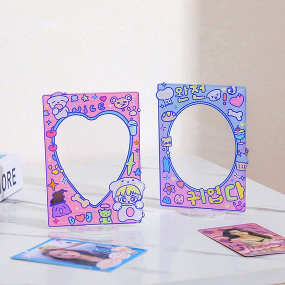 Kawaii Acrylic Photo Frame Korean KPOP Photocard & Instax - Etsy