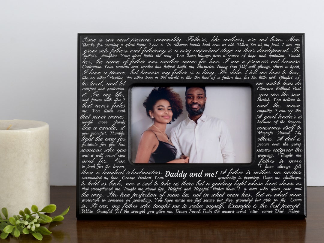 Daughter to Dad Gift| Dad Quote Frame | Personalized Father Frame ...