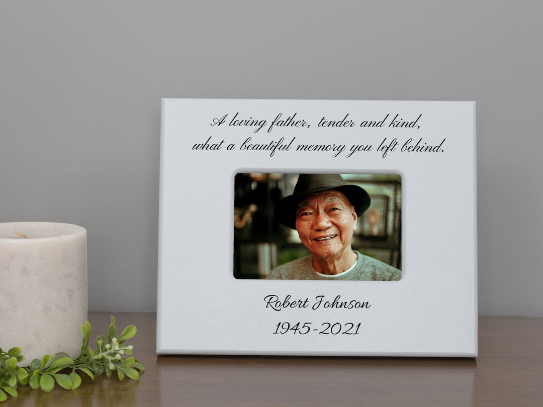 Dad Memorial Picture Frame | Dad Tribute Picture Frame | Custom Father ...