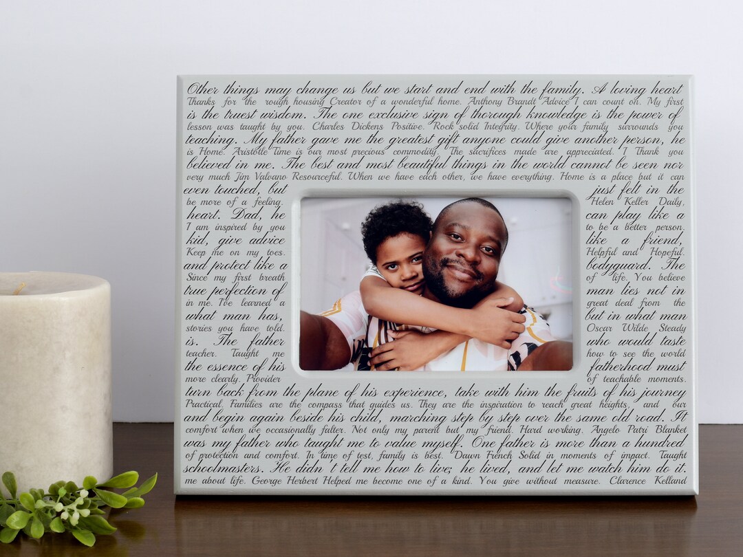 Kids to Dad Gift| Quote Frame for Dad | Kids to Dad Personalized Father ...