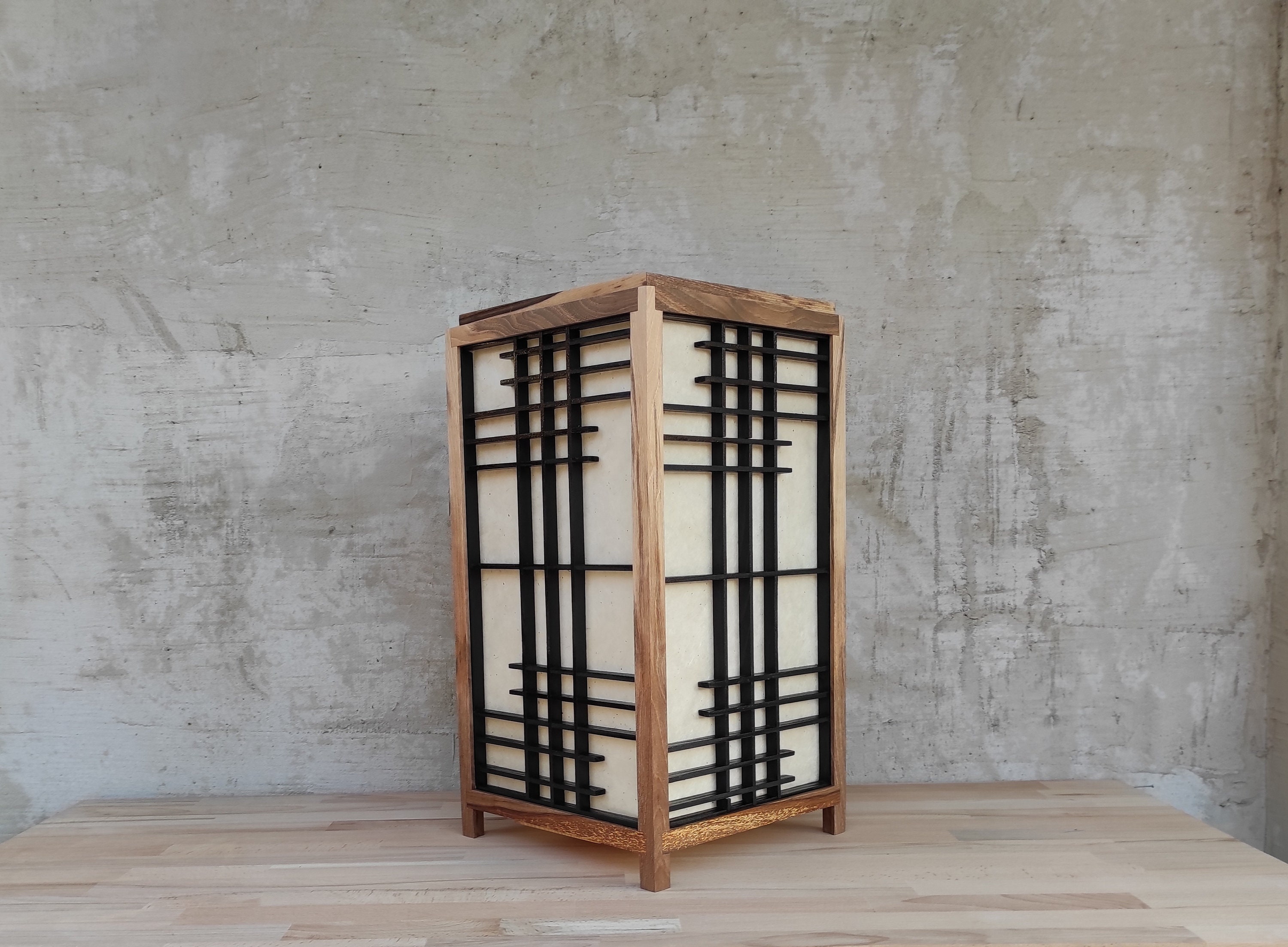Shoji Table Lamp/floor Lamp/paper Lamp/japanese Table Lamp/wood Lamp ...