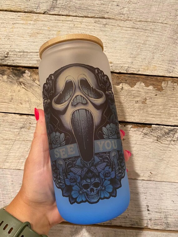 Ghostface I See You Frosted Beer Glass Can - Etsy