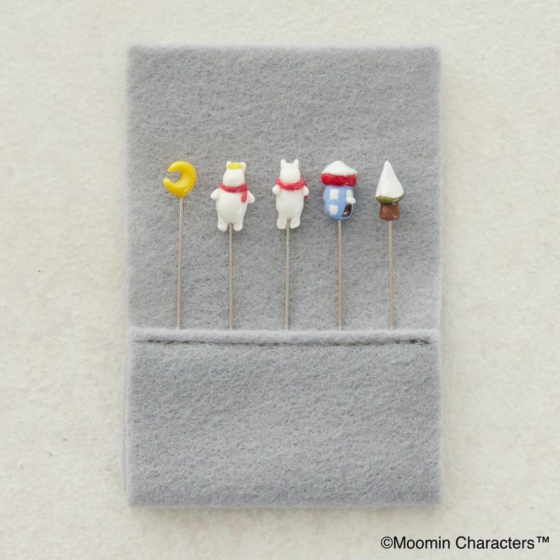 Moomin First Winter Pincushion & Pins Set – Handmade Japanese Sewing ...