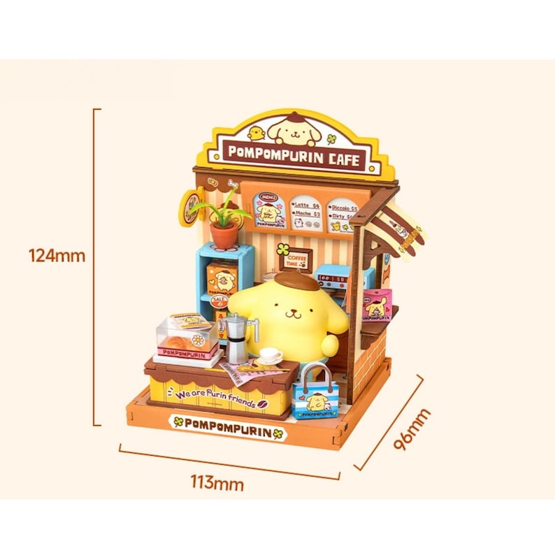 Rolife × Sanrio Miniature House DIY Kit – Pompompurin Café - Etsy