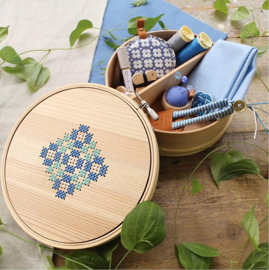 Cohana Japan Sewing Tool Box Set - Magewappa Wood With Artisan ...