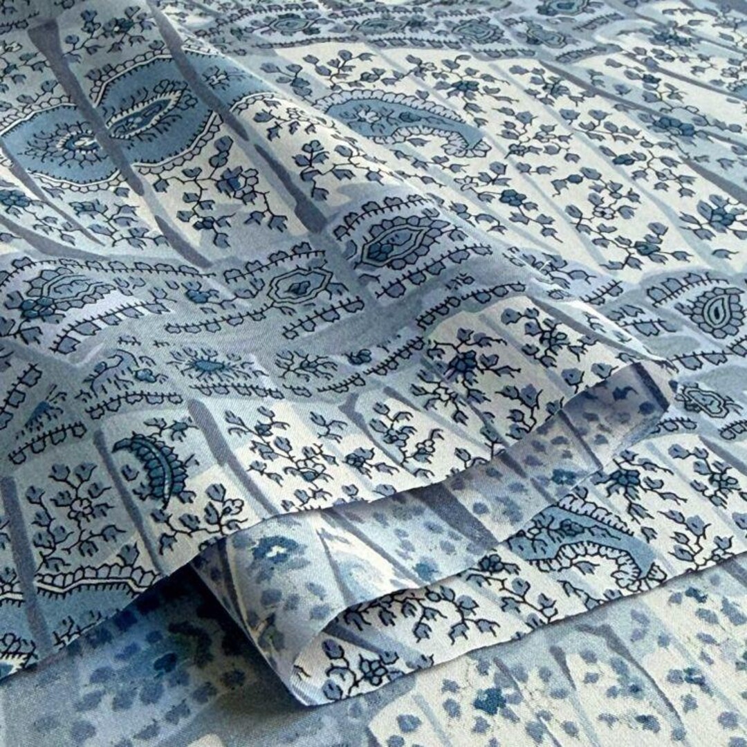 Liberty Japan Cotton Fabric: Tana Lawn Blue Gray (half Yard Cut) - Etsy