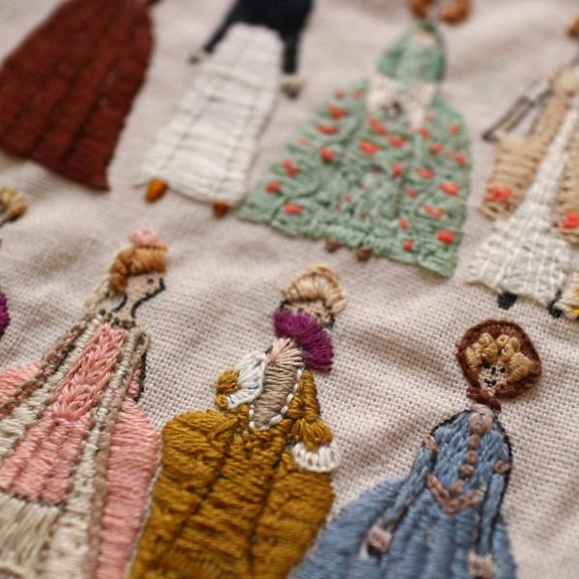100 Ladies Nee-san Embroidery Kit by Cosmo Lecien: Kyoto Motifs Mini ...