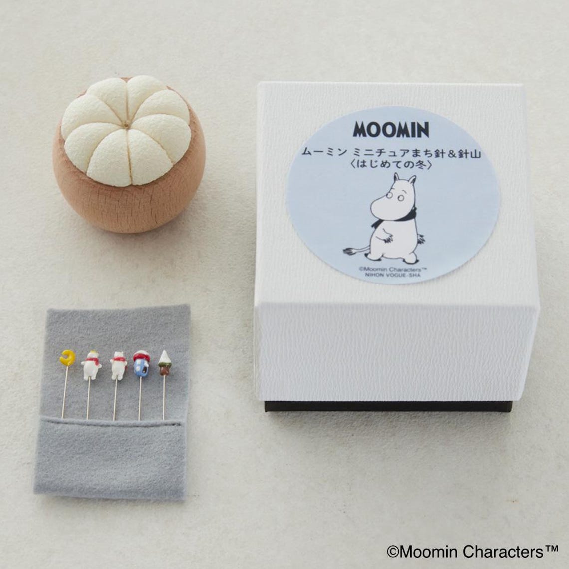 Moomin First Winter Pincushion & Pins Set – Handmade Japanese Sewing ...