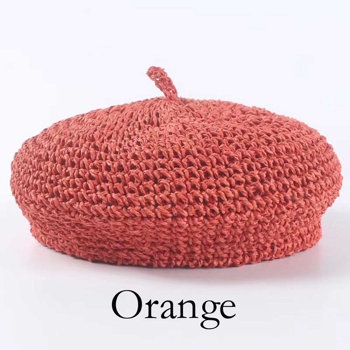 Handmade Women Straw Beret Hat, Painter Hat, Beret for Women, Paper ...