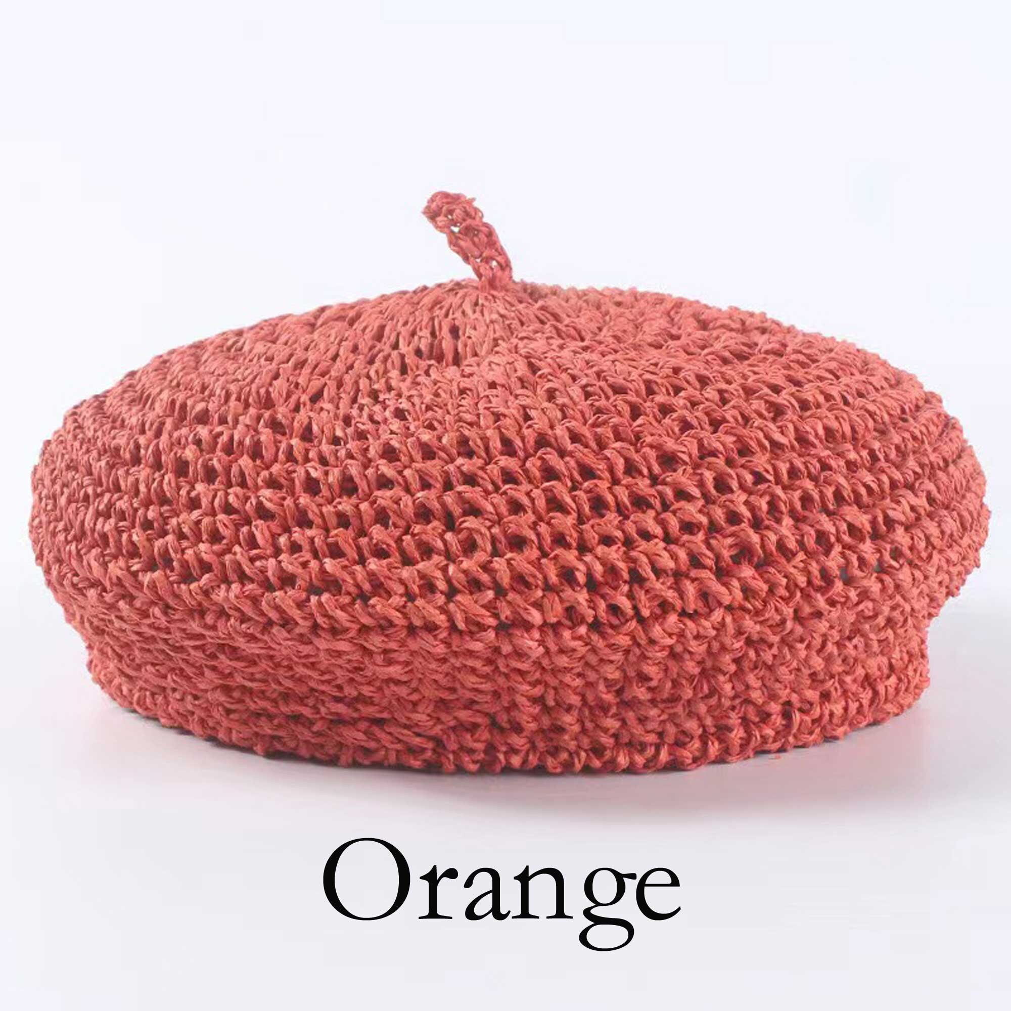 Handmade Women Straw Beret Hat, Painter Hat, Beret for Women, Paper ...