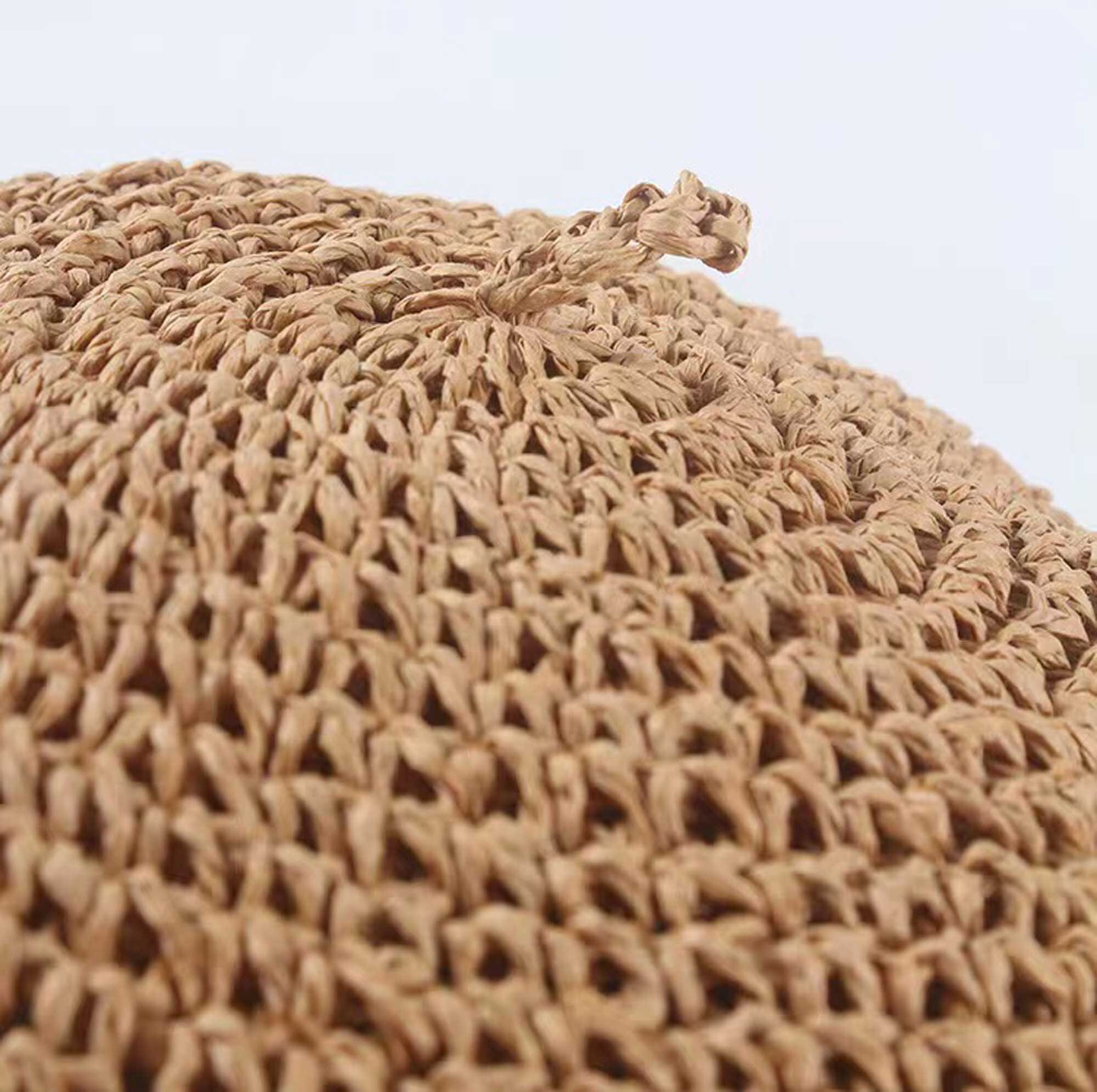Handmade Women Straw Beret Hat, Painter Hat, Beret for Women, Paper ...