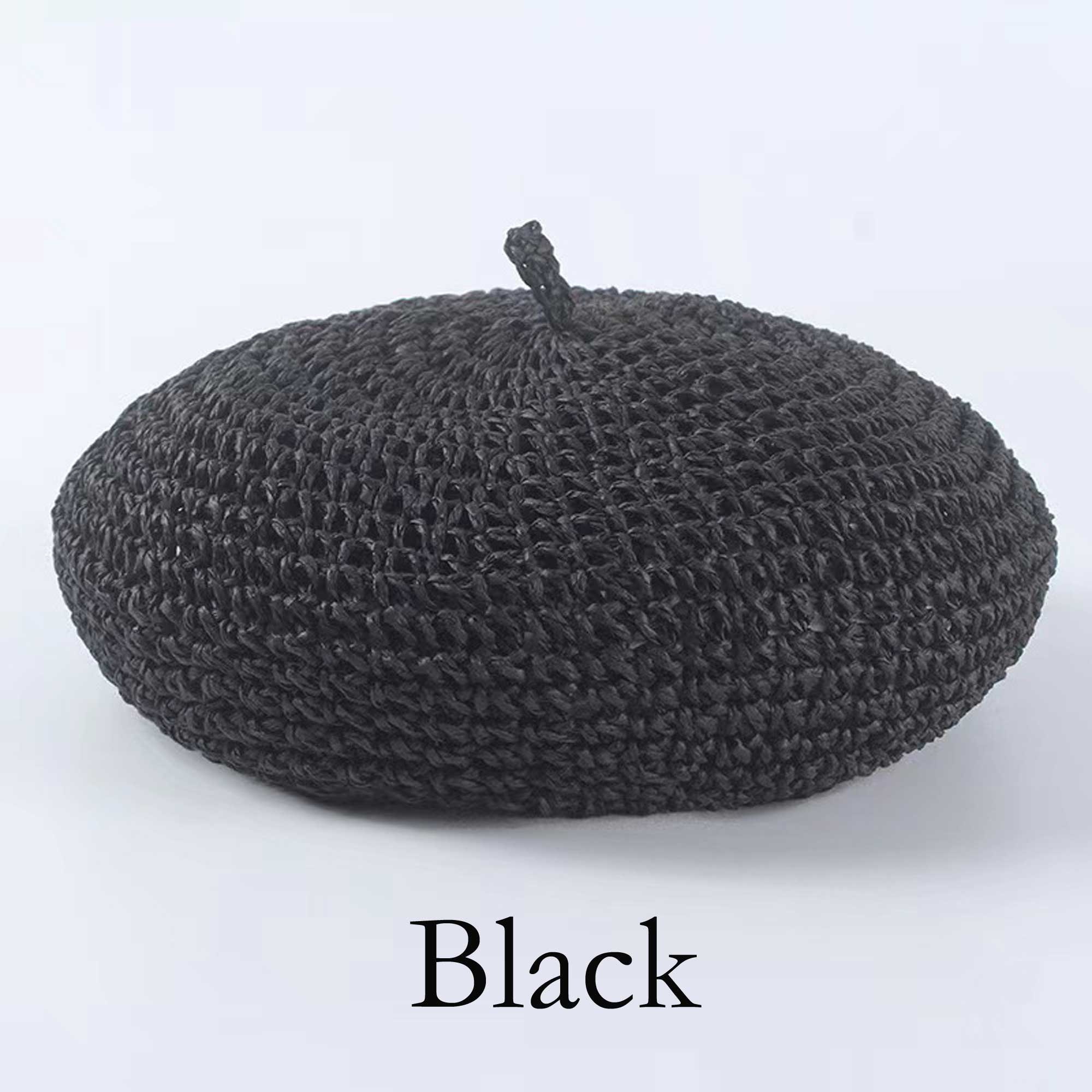 Handmade Women Straw Beret Hat, Painter Hat, Beret for Women, Paper ...