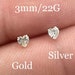 Tiny 1mm 1.5mm 2mm Nose Studs Diamond Nose Rings 14K Gold Plated Nose Bone Thin 22 Gauge Nose ...