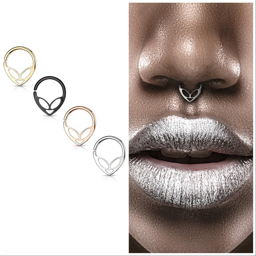 Alien Bendable Septum Ring Hoop Daith Ring Nose Ring Cartilage - Etsy