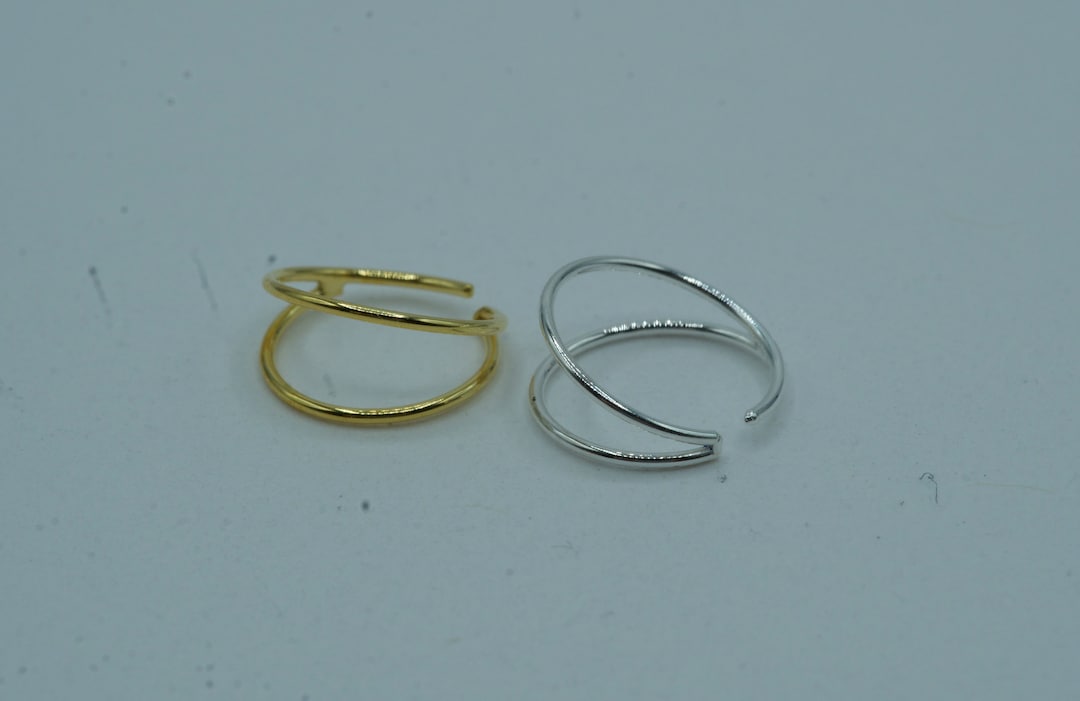 Double Hoop Nose Ring Bendable Hoop Piercing Daith Rook Ear Cartilage ...