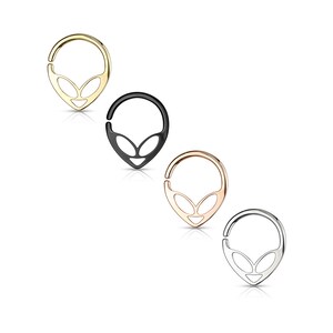 Alien Bendable Septum Ring Hoop Daith Ring Nose Ring Cartilage - Etsy