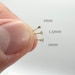 Tiny 1mm 1.5mm 2mm Nose Studs Diamond Nose Rings 14K Gold Plated Nose Bone Thin 22 Gauge Nose ...