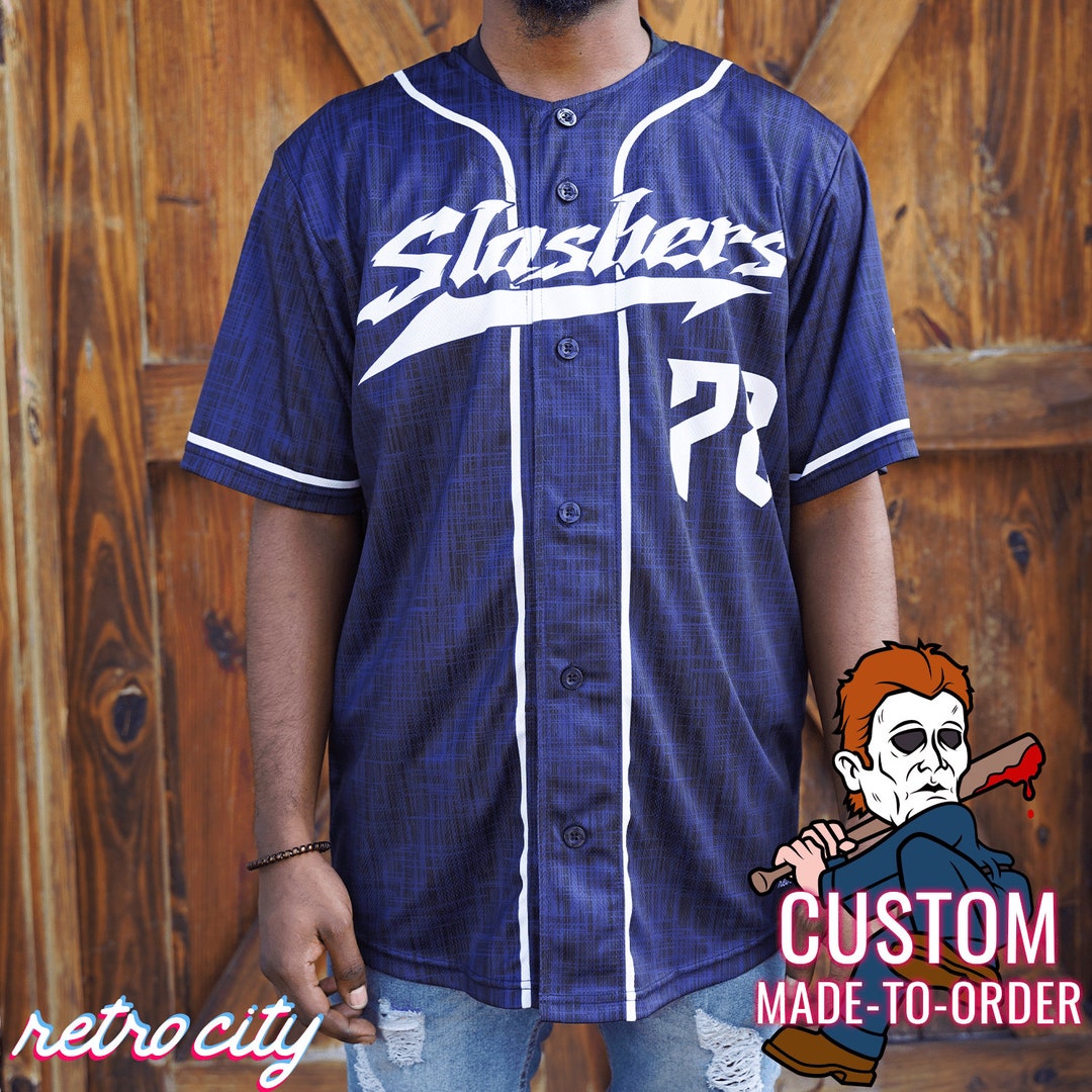 Michael Myers Halloween Slasher Series Full-button Baseball Jersey ...