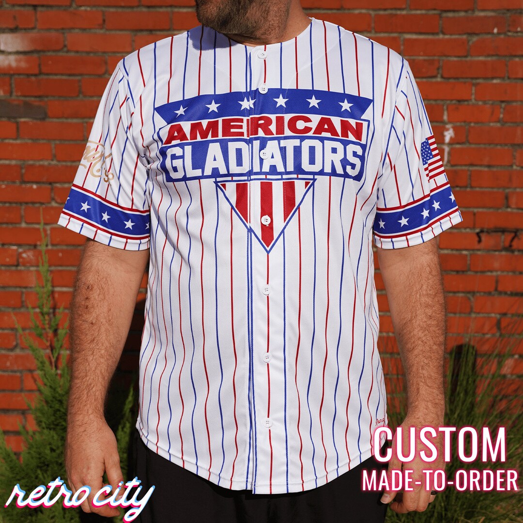 American Gladiators Nitro Full-button Baseball Jersey *CUSTOM* - Etsy