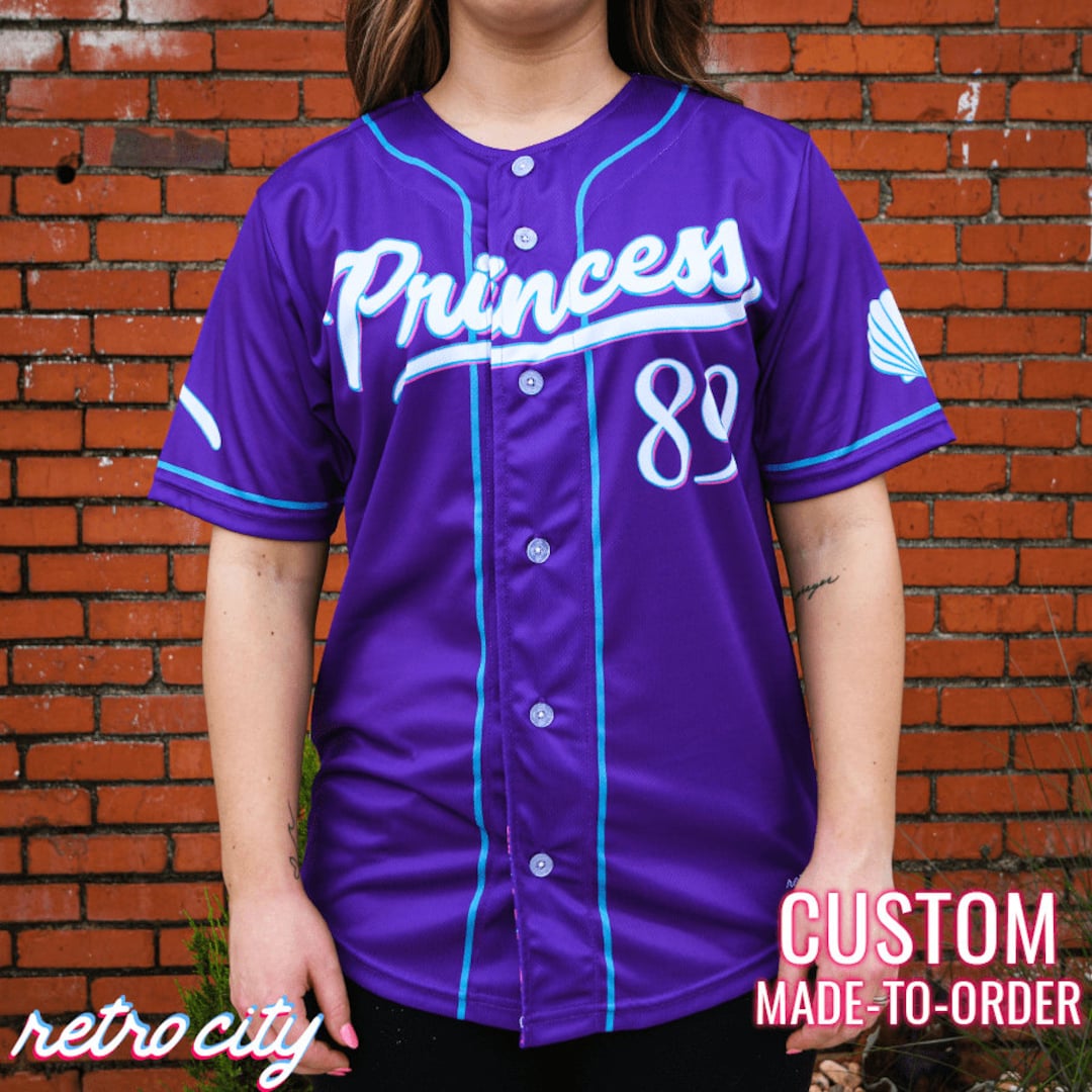 Princess Ariel Mermaid Princess Baseball Jersey *CUSTOM* - Etsy