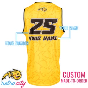 Shock Pikachu Pokémon Basketball Jersey *CUSTOM* - Etsy