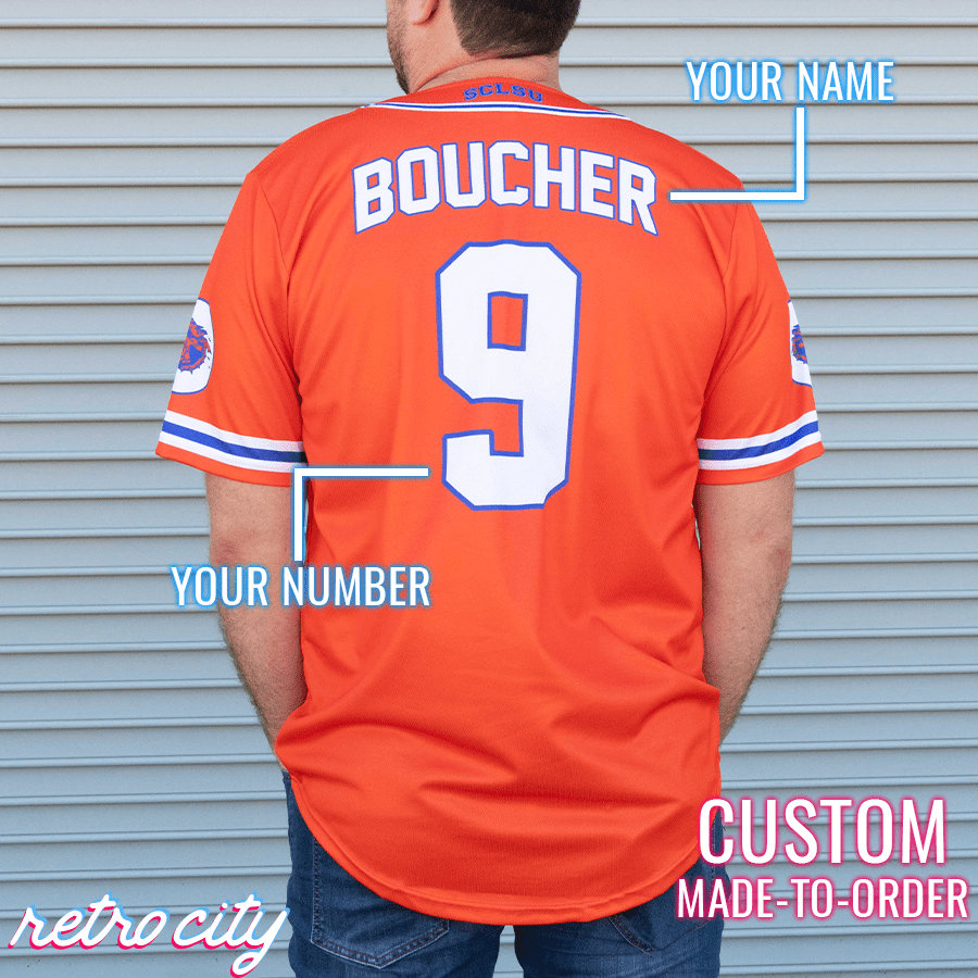 SCLSU Mud Dogs the Waterboy Bobby Boucher Full-button Baseball Fan ...