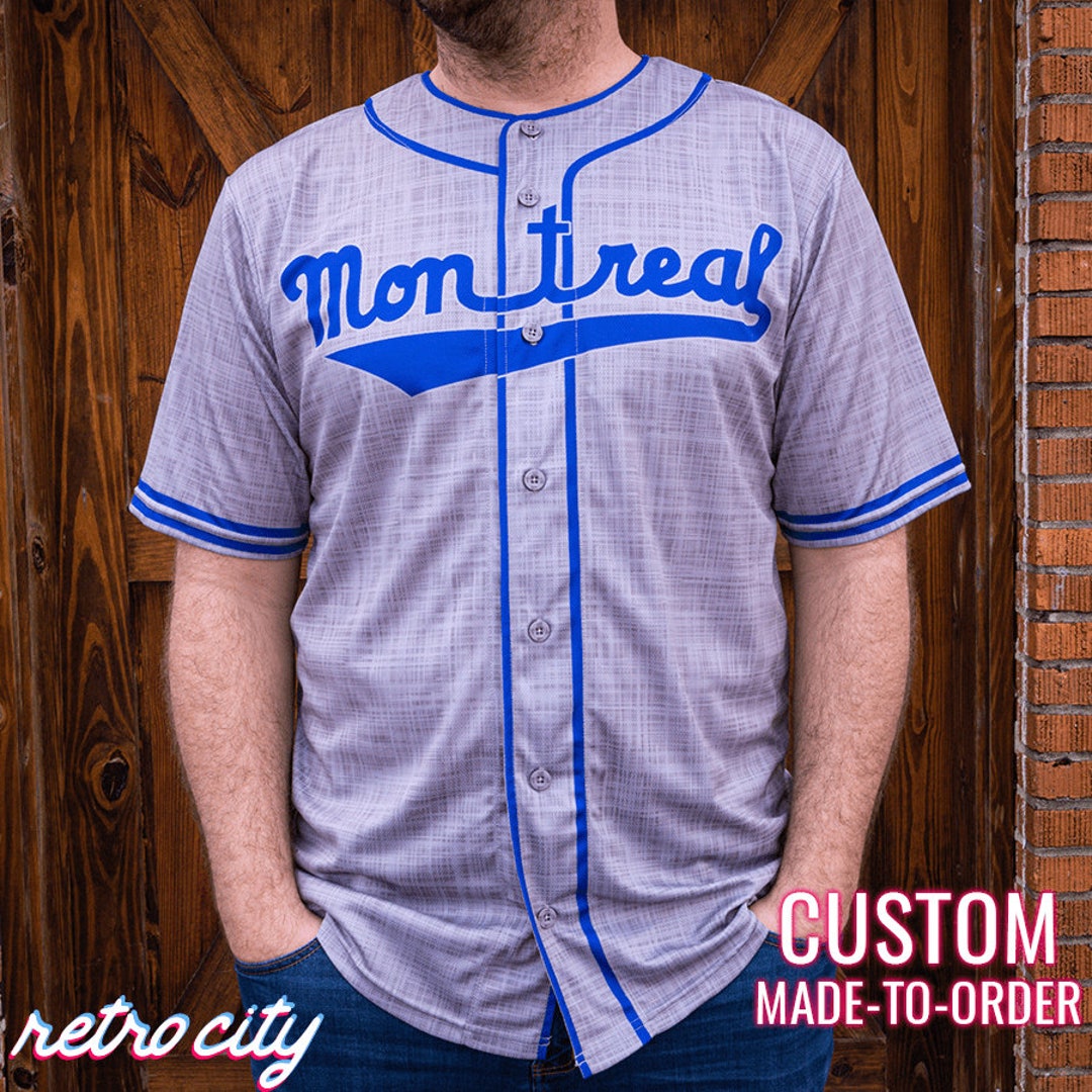 Montreal Royals Jackie Robinson Full-button Vintage Baseball Jersey ...