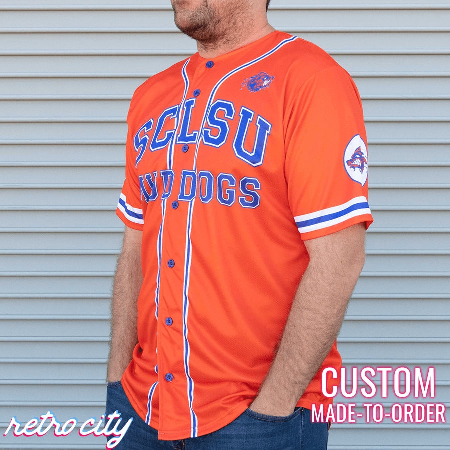 SCLSU Mud Dogs the Waterboy Bobby Boucher Full-button Baseball Fan ...