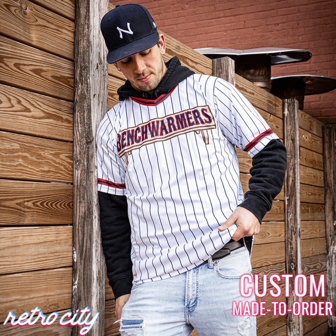 The Benchwarmers V-neck Baseball Jersey *CUSTOM* - Etsy