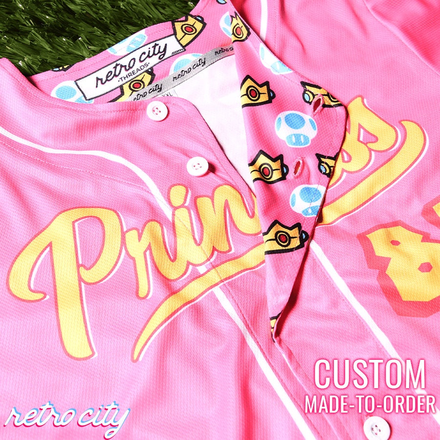 Princess Peach Baseball Shirt