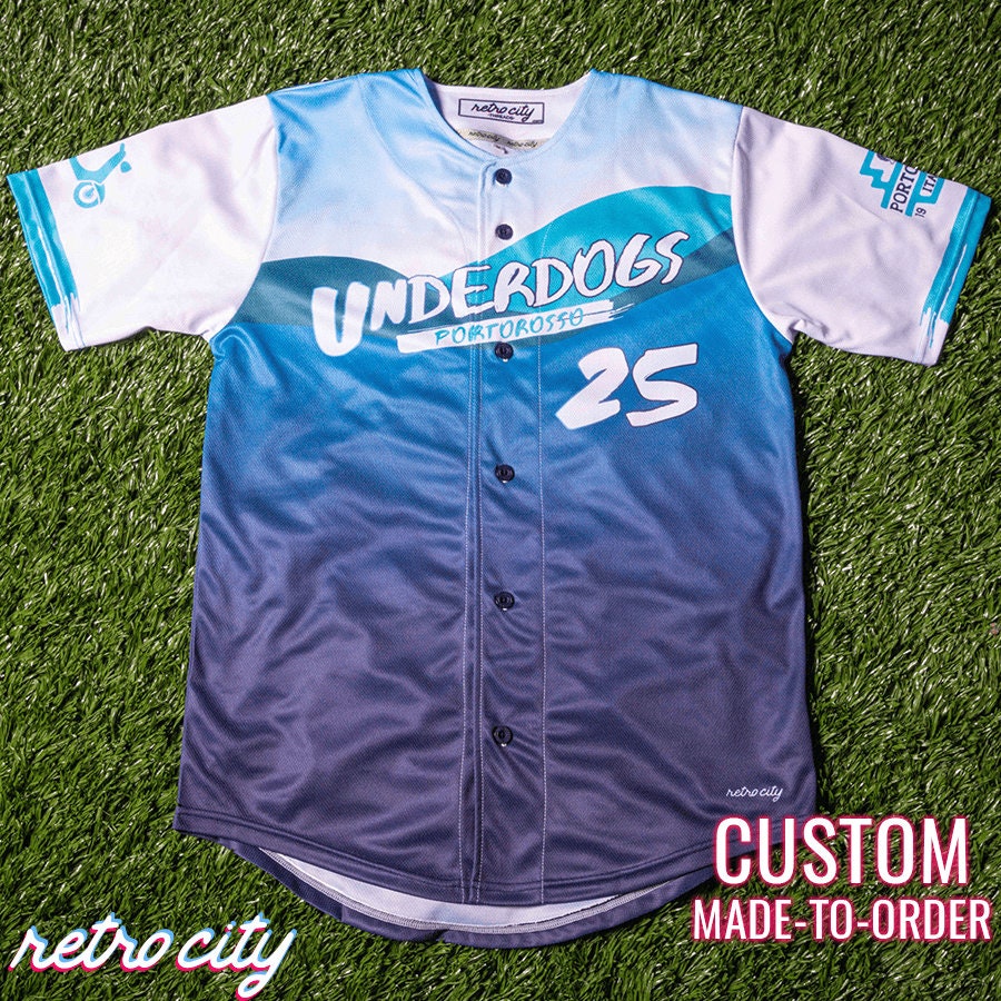 Portorosso Underdogs 'luca' Disney Movie Vespa Baseball Jersey *CUSTOM ...