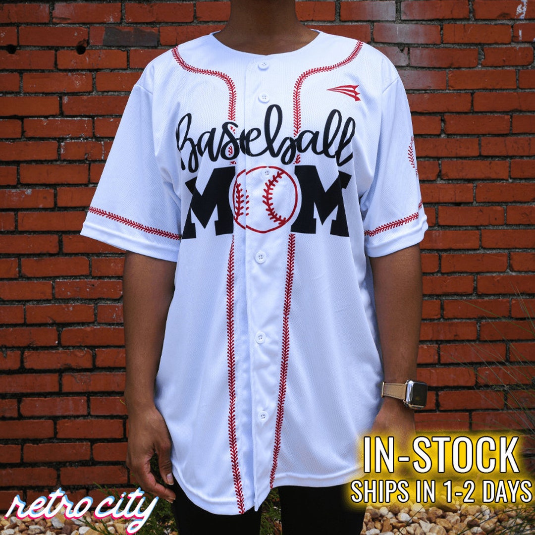 Baseball Mom Team Mom Full-button Baseball Jersey *IN-STOCK* - Etsy