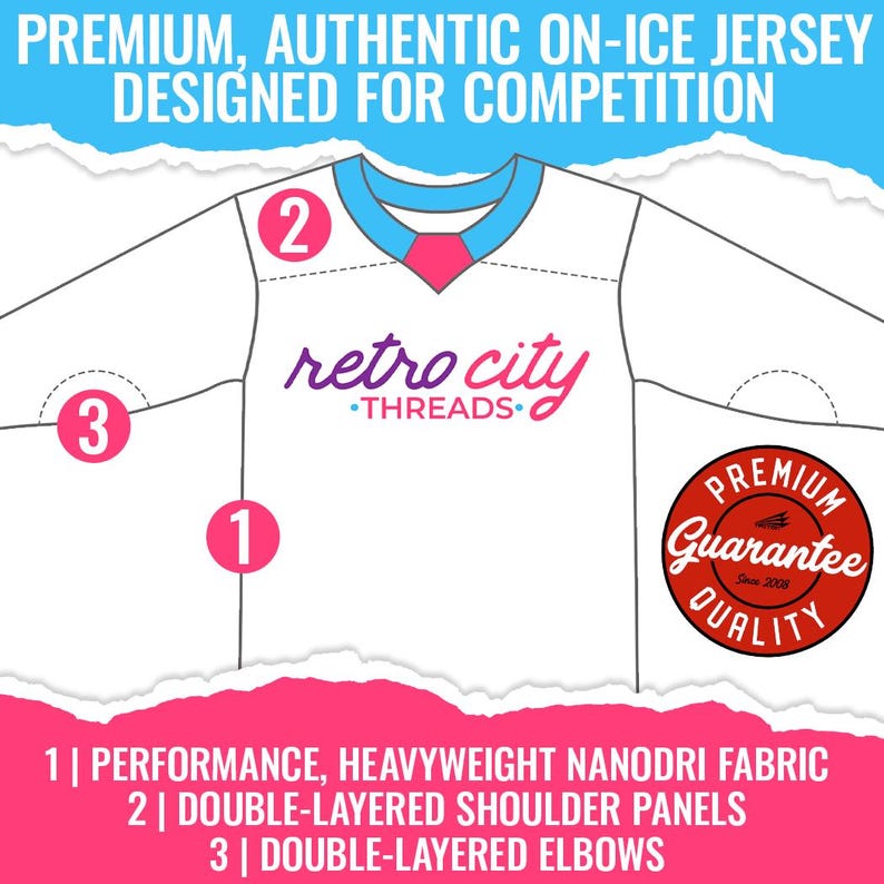 Shock Hockey Jersey Sweater *CUSTOM* - Etsy