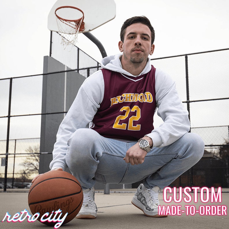 Richmond High School 'coach Carter' Oilers Basketball Jersey (maroon ...